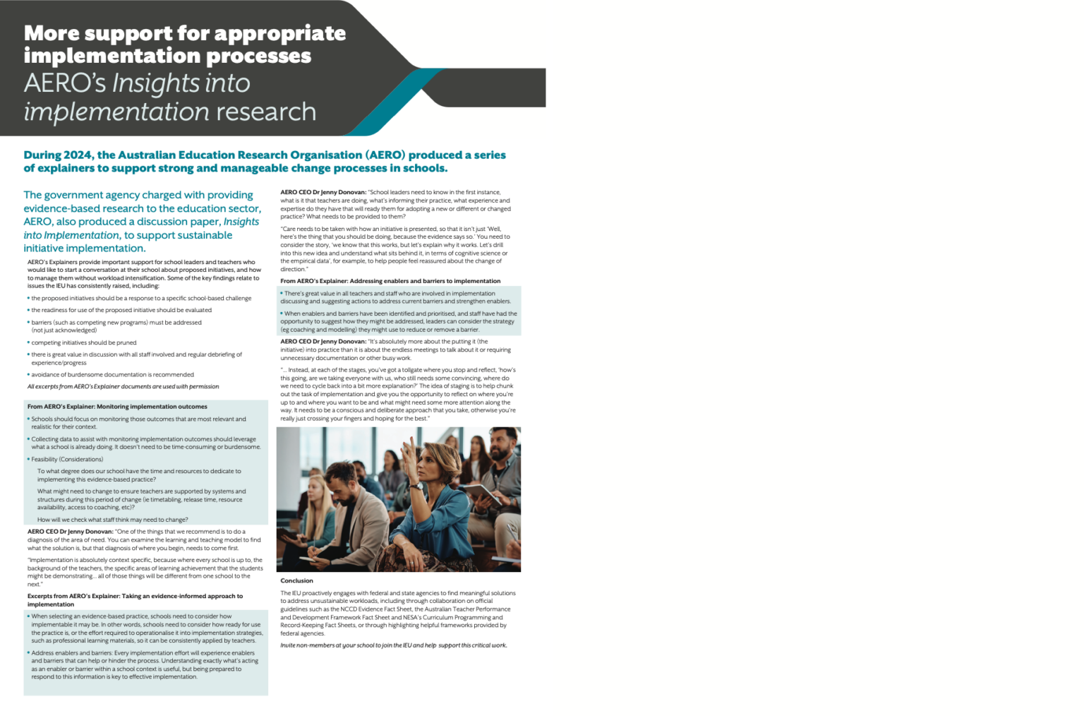 national Teacher Workload Impact Assessment Tool - IEU NSW/ACT