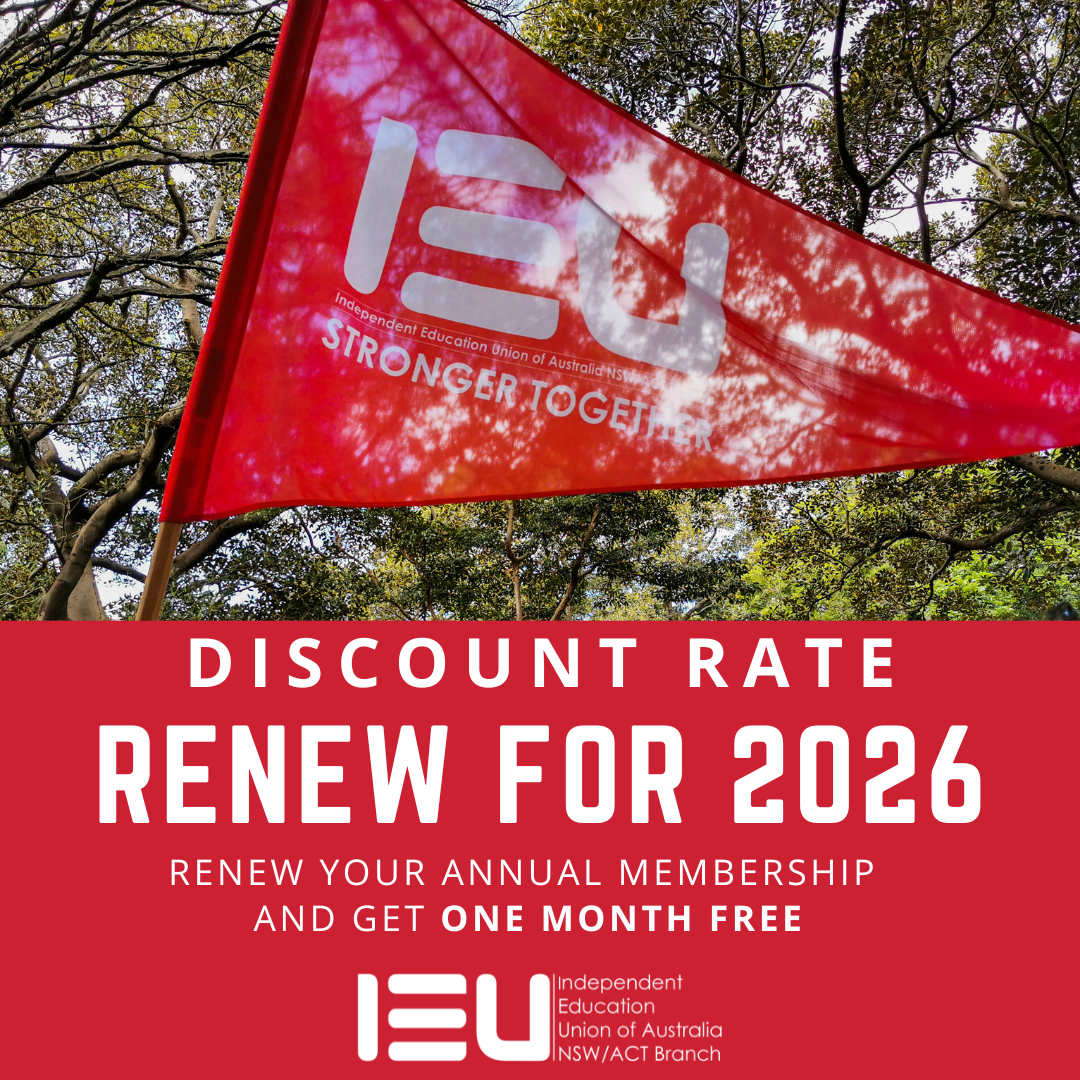 Membership discount 2026 - IEU NSW/ACT